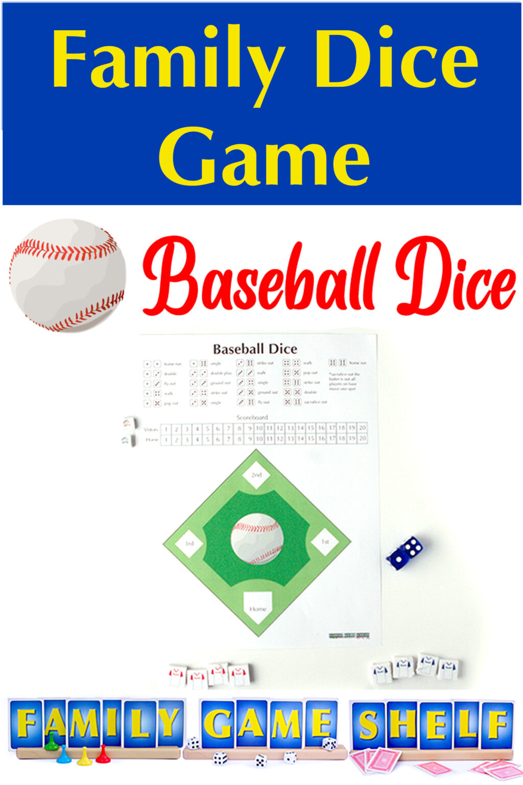 Baseball Dice Game - Family Game Shelf