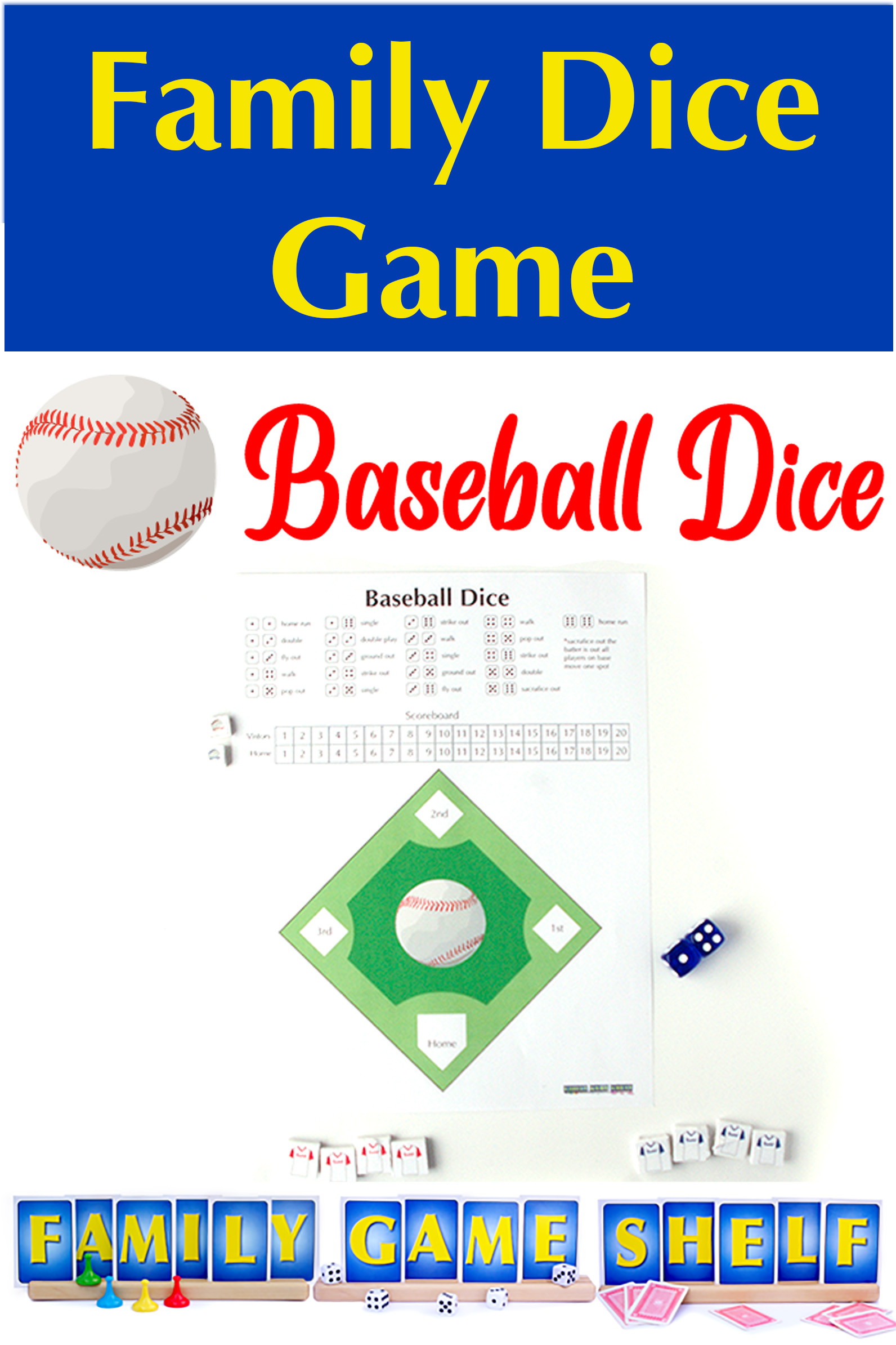 Baseball Dice Game - Family Game Shelf